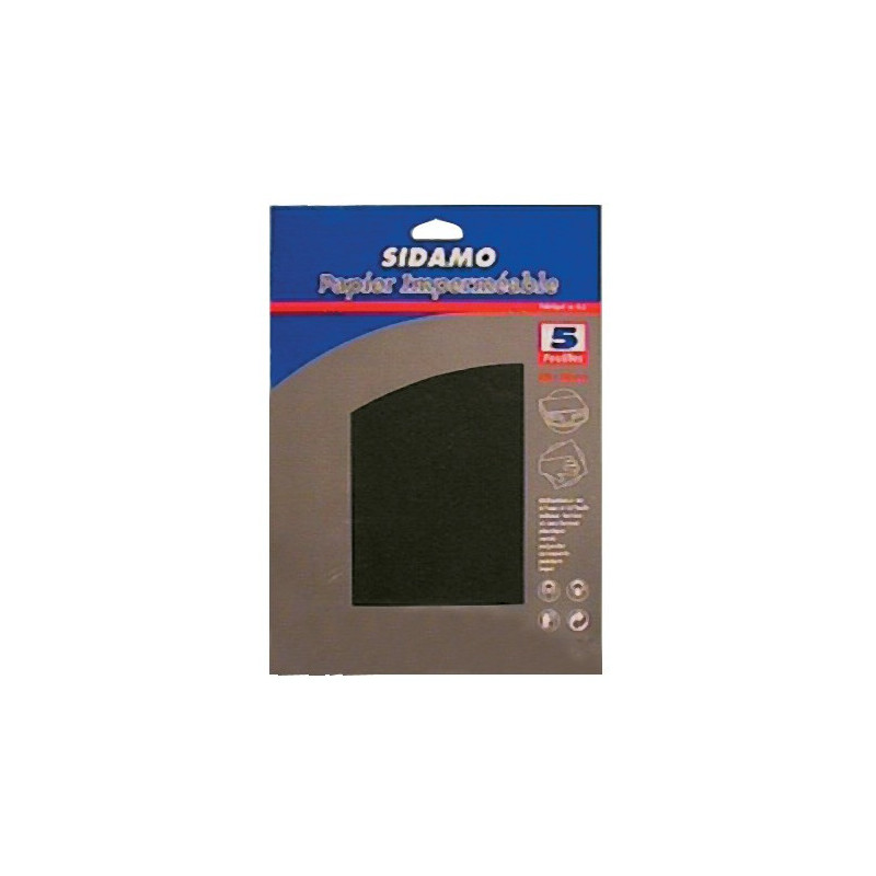 PAPIER IMPERMEABLE 230X280 GR320 BLISTER X5 SIDAMO 101-109724