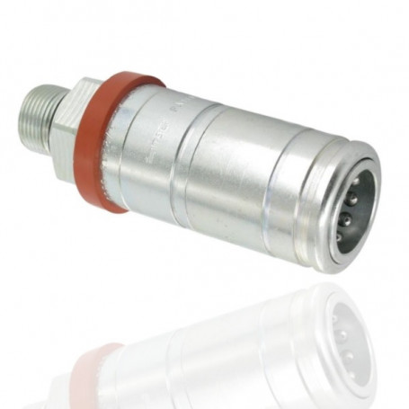 Coupleur femelle hydraulique rapide 1/2 filetage M22x1.5+oring - Pi...