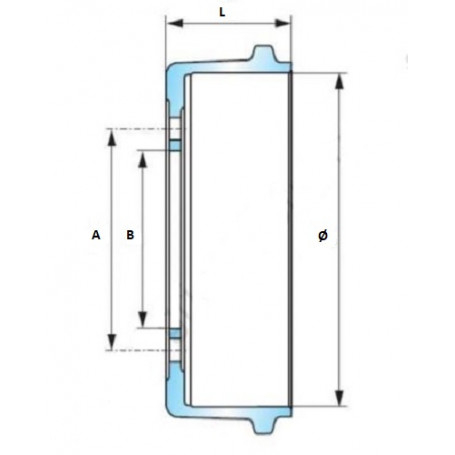 Tambour de frein BPW 410X180, réf 03.106.91.07.0 | Pièces essieux ...