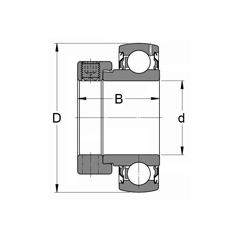 ROULEMENT DE PALIER YET 207 SKF