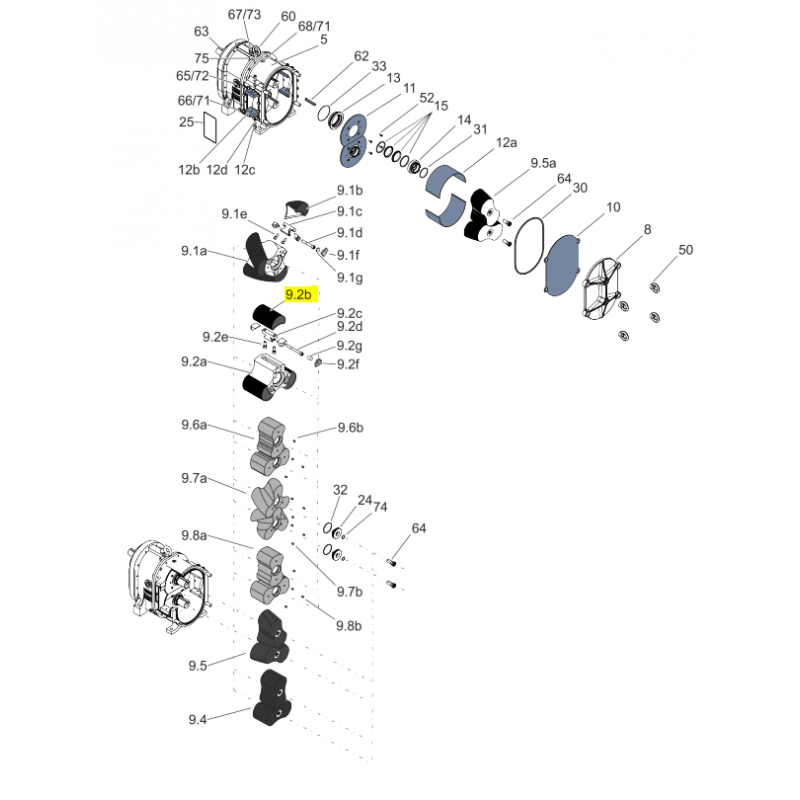 Embout de tri-lobe linéaire - NBR - Série FL518