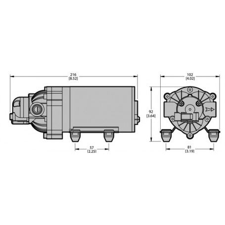 Pompe EVERFLO EF2200 12 V avec un débit de 8,30 l/min ,Pompes auton...