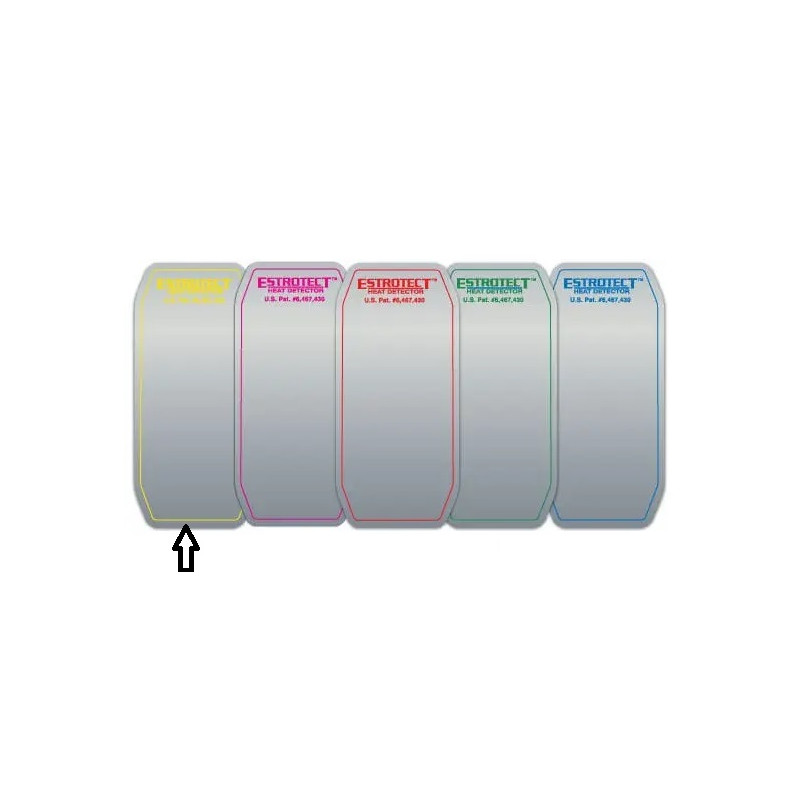 Patch jaune détection de chaleurs Estrotect (boite de 10) pour bovins