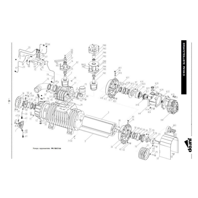 POMPE JUROP PN106 D | Equipements pour tonne et fosse à lisier