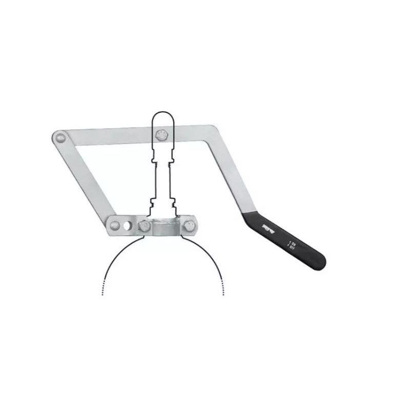 LEVIER MANUEL SMERALDO RIV151 VANNE LAITON/ACIER 4"/5"/6"